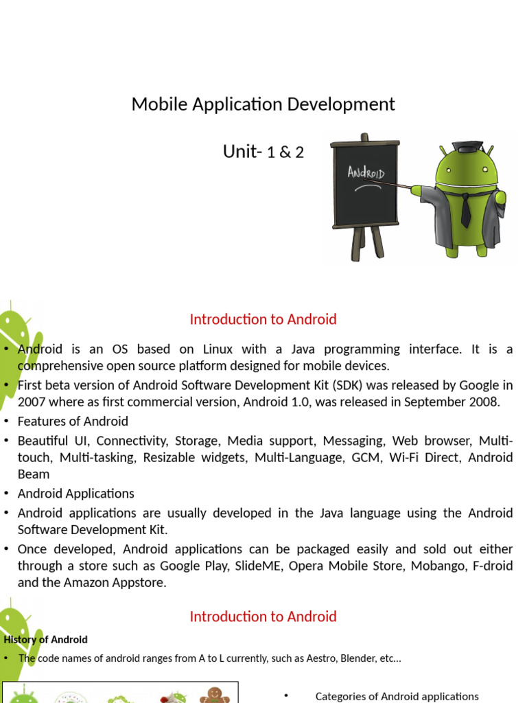 mad-unit-1-&-2 | PDF | Java Virtual Machine | Java (Programming Language)