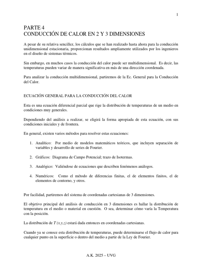 Parte 4 | PDF | Conduccion termica | Calor