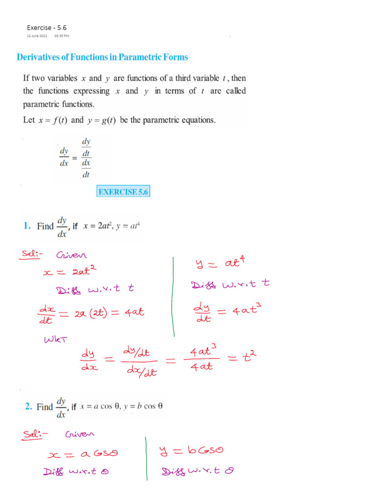 Ch 5 Ex5 6 Continuity And Differentiability Pdf