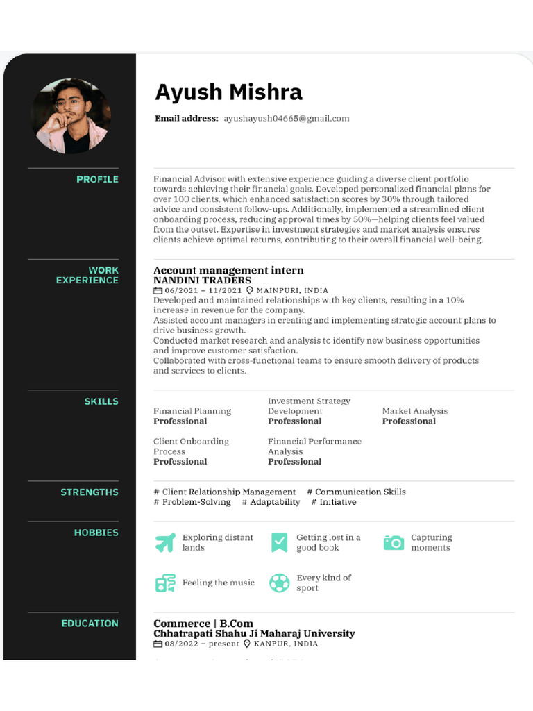 Ayush Mishra Resume | PDF