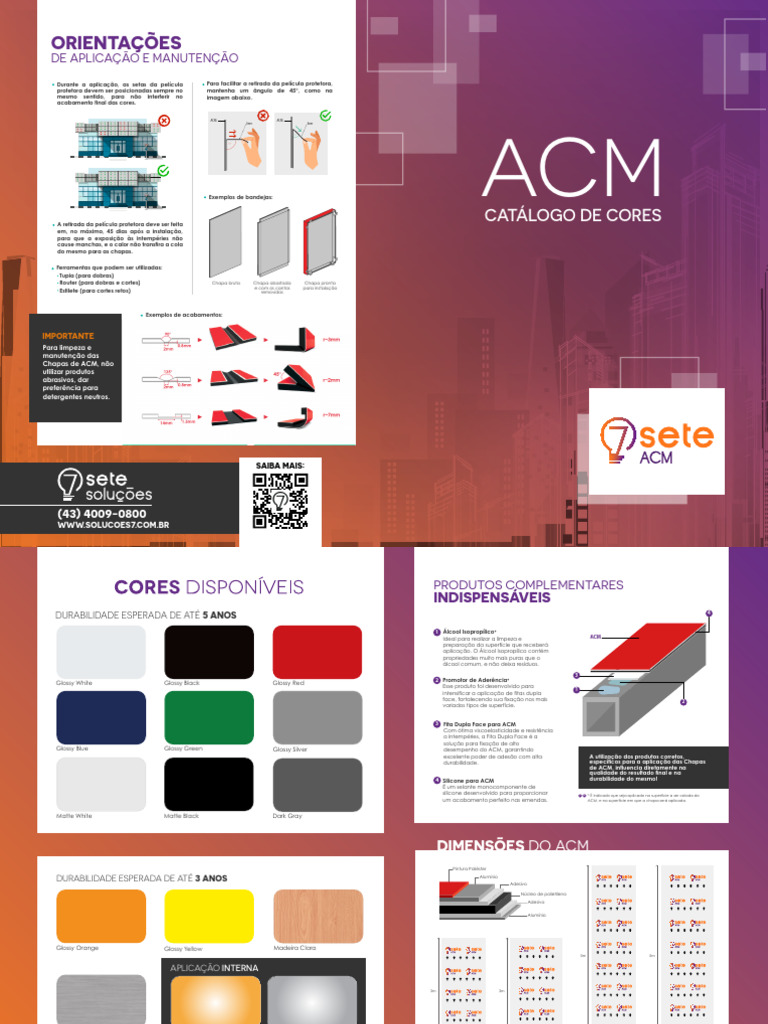 CATÁLOGO ACM COM CORES | PDF | Materiais