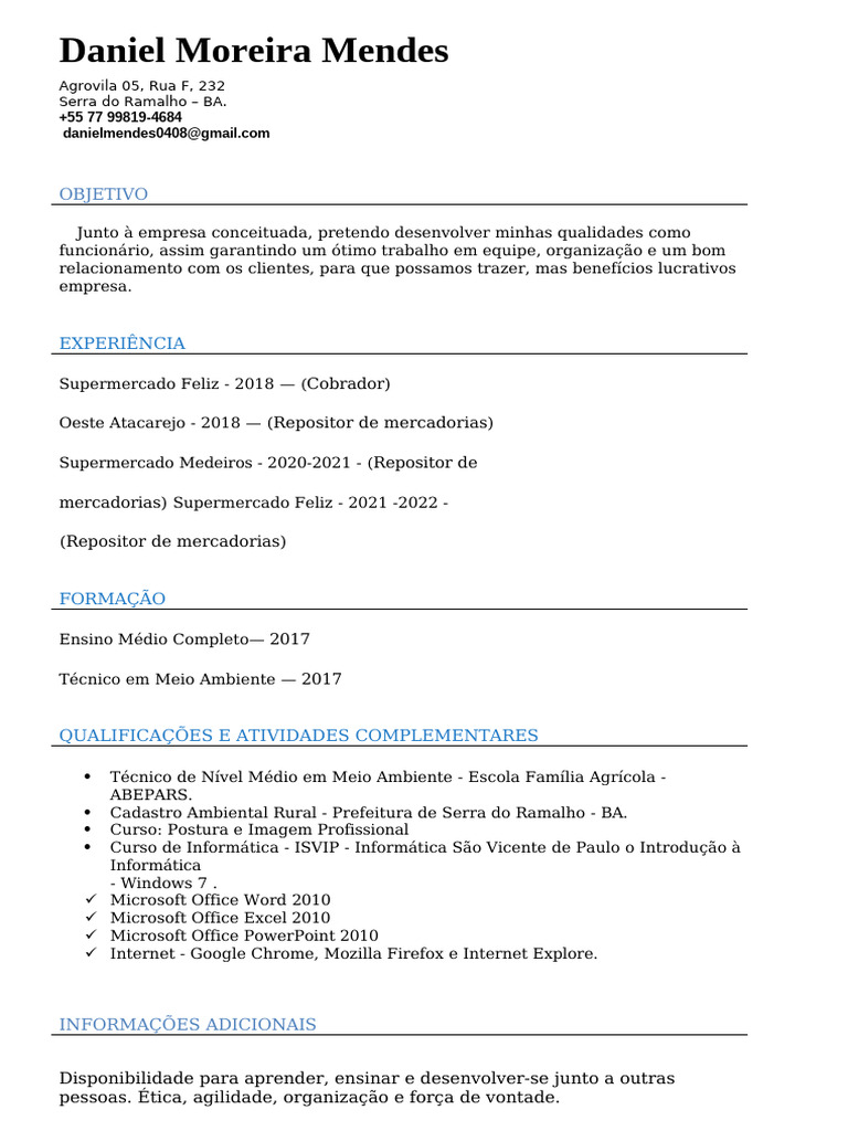 Daniel Moreira Mendes | PDF