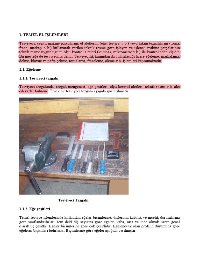 1-İmalat İşlemleri̇ | PDF