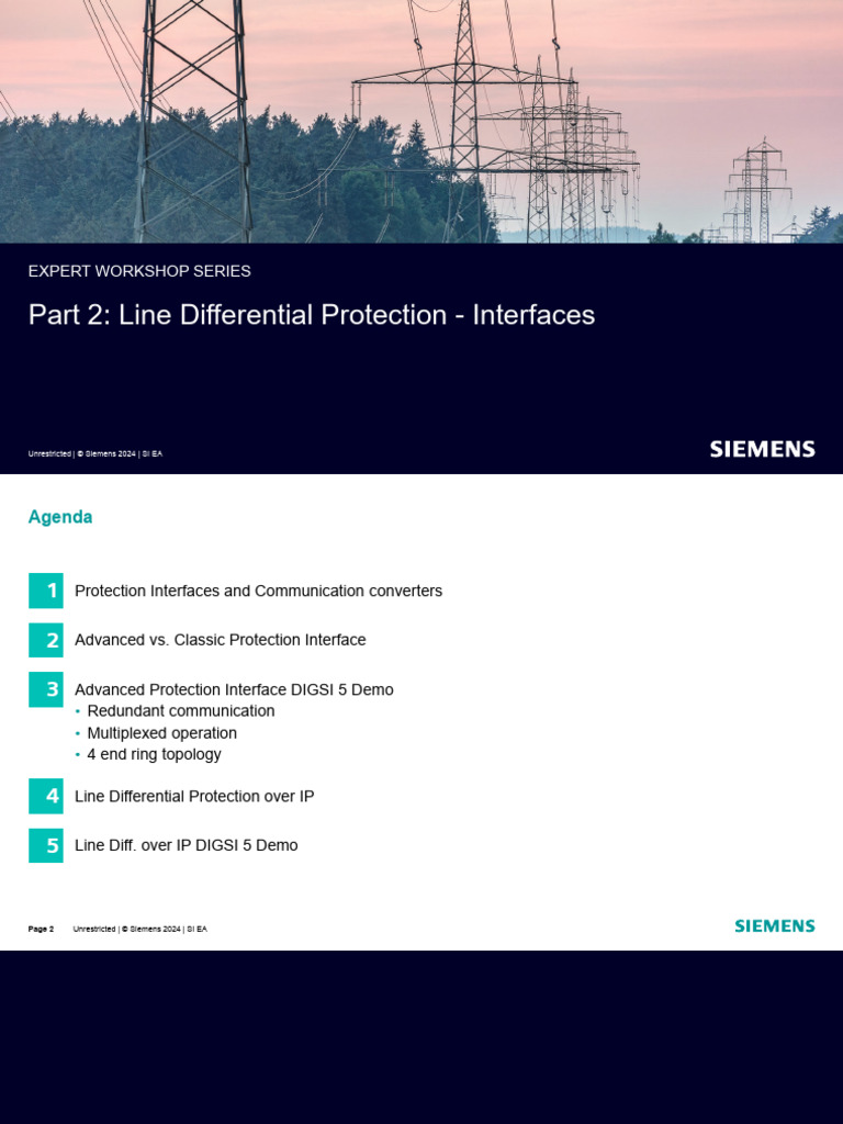 Line Differential Protection Interfaces | PDF | Wavelength Division ...