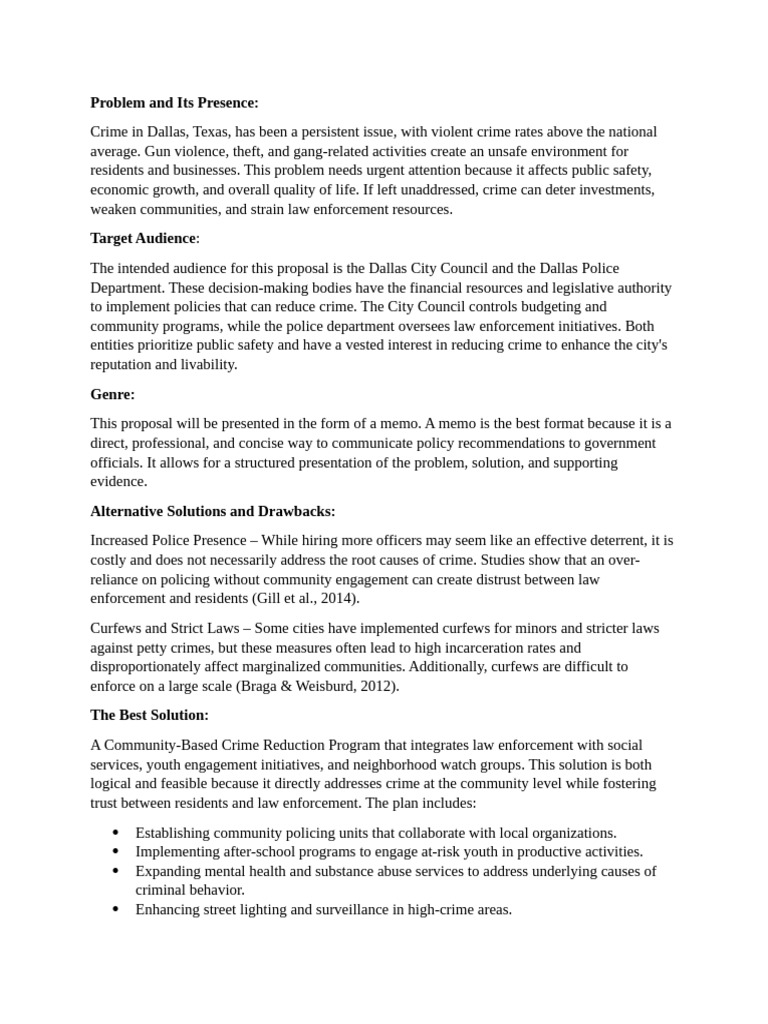 Problem and Its Presence | PDF | Crime & Violence | Crimes