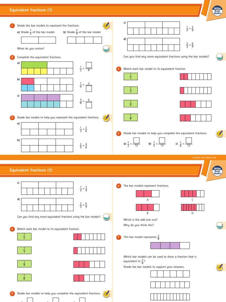 Equivalent Fractions | PDF