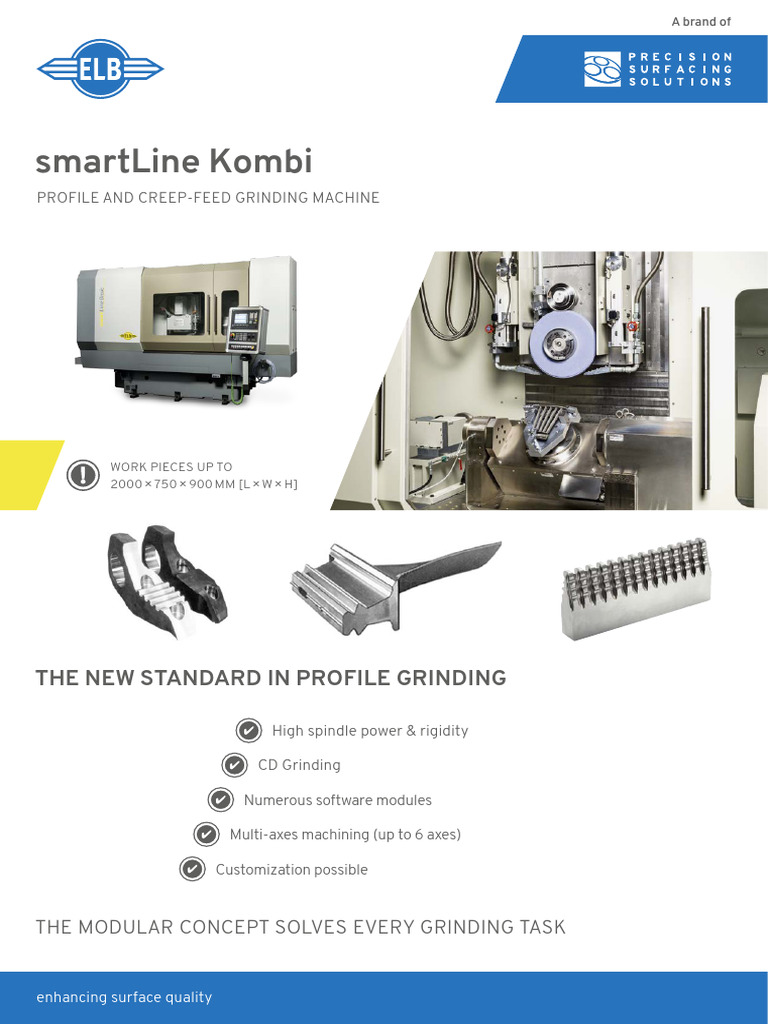 smartLineKombi ELB EN Web | PDF | Grinding (Abrasive Cutting) | Metalworking