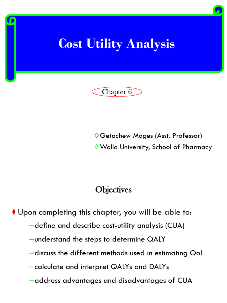 06 Cost Utility Analysis | PDF | Health Care | Medicine