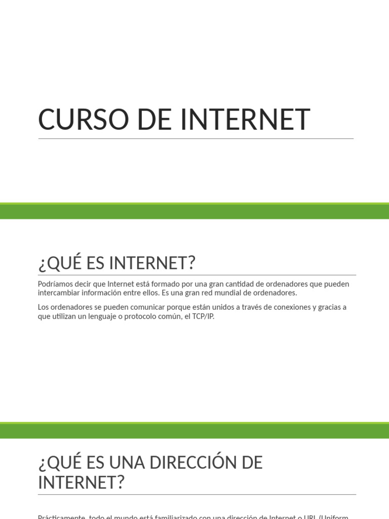 Introducción a Internet y sus Componentes | PDF | Hipervínculo | Internet