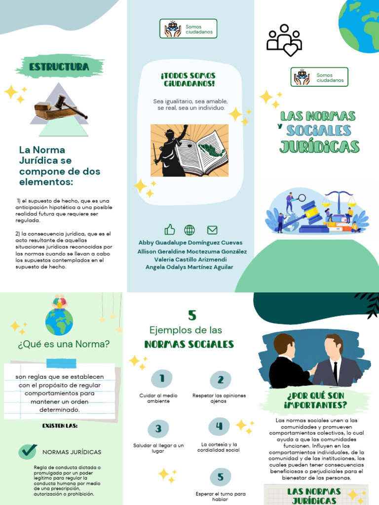 Tríptico Informativo Sobre Las Normas Sociales y Jurídicas - 20241130 - 213801 - 0000 | PDF ...
