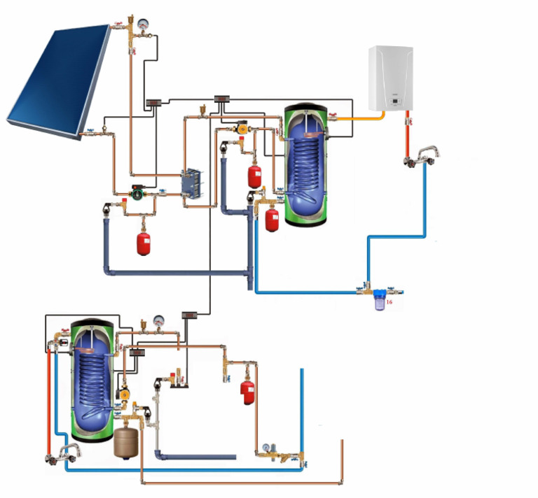 ACS Solar Con Apoyo Caldera Mural Acumulación | PDF