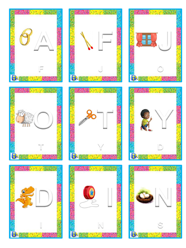 Jogo UNO Do Alfabeto | PDF