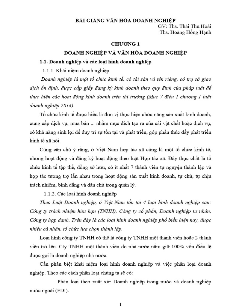 Bài giảng VHDN lớp ĐH16 | PDF