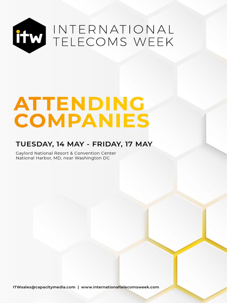 International Telecoms Week 2024 | PDF | Telecommunications | Companies