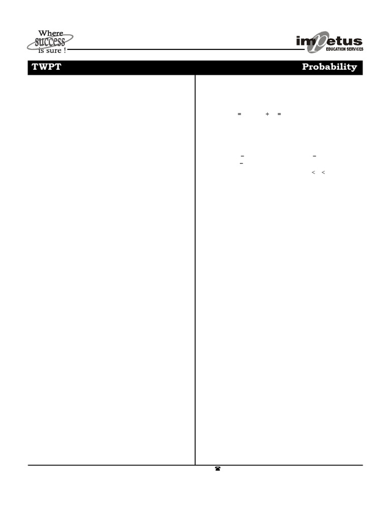 Probability Quiz for Math Students | PDF | Odds | Mathematics