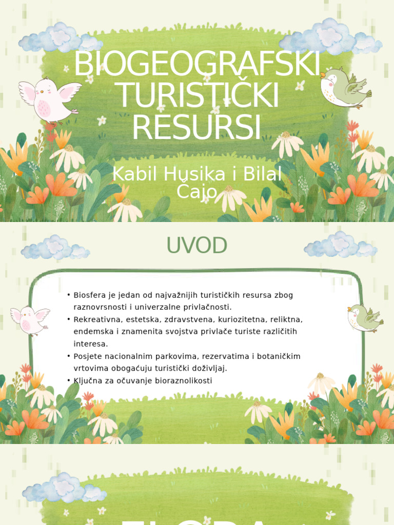 Biogeografski Turisticki Resursi | PDF