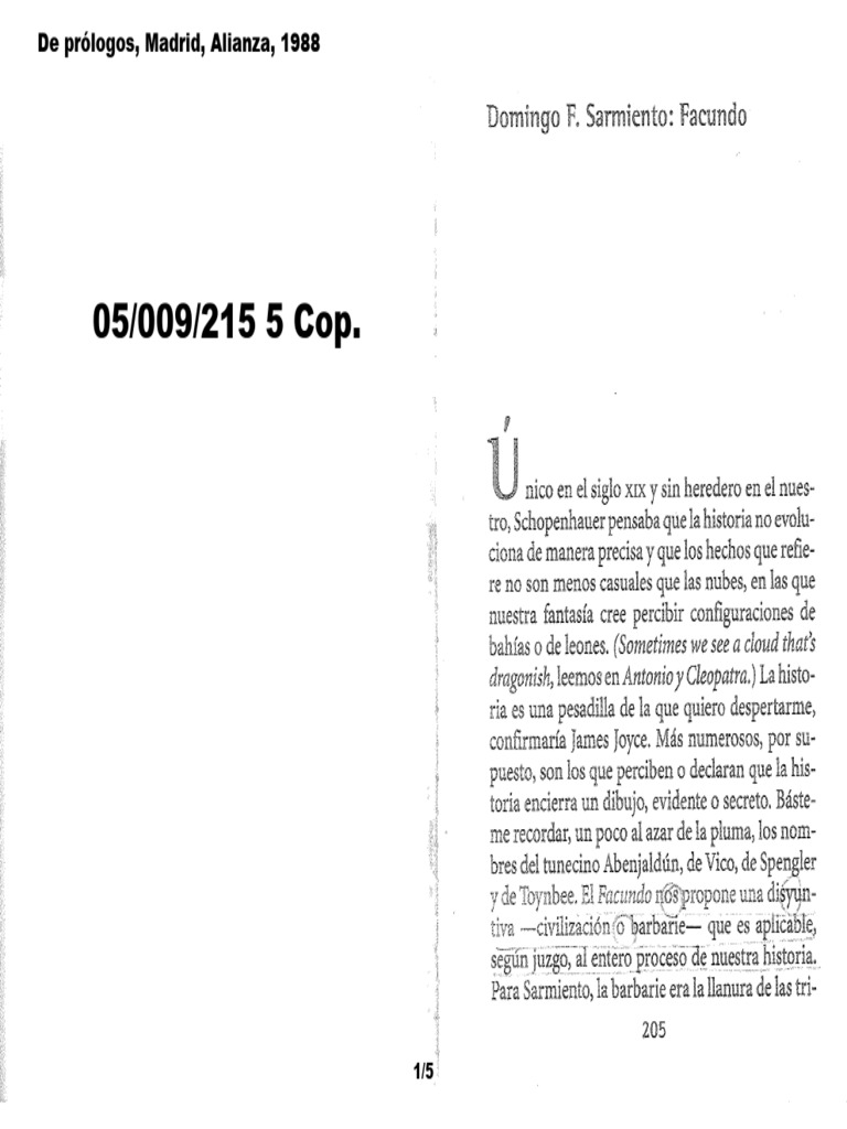 BORGES - Prólogo A Facundo | PDF