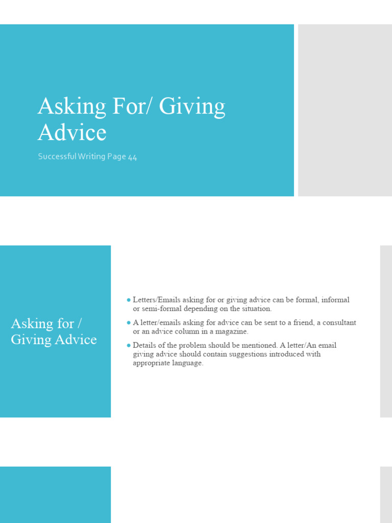 Effective Strategies for Advice Letters | PDF
