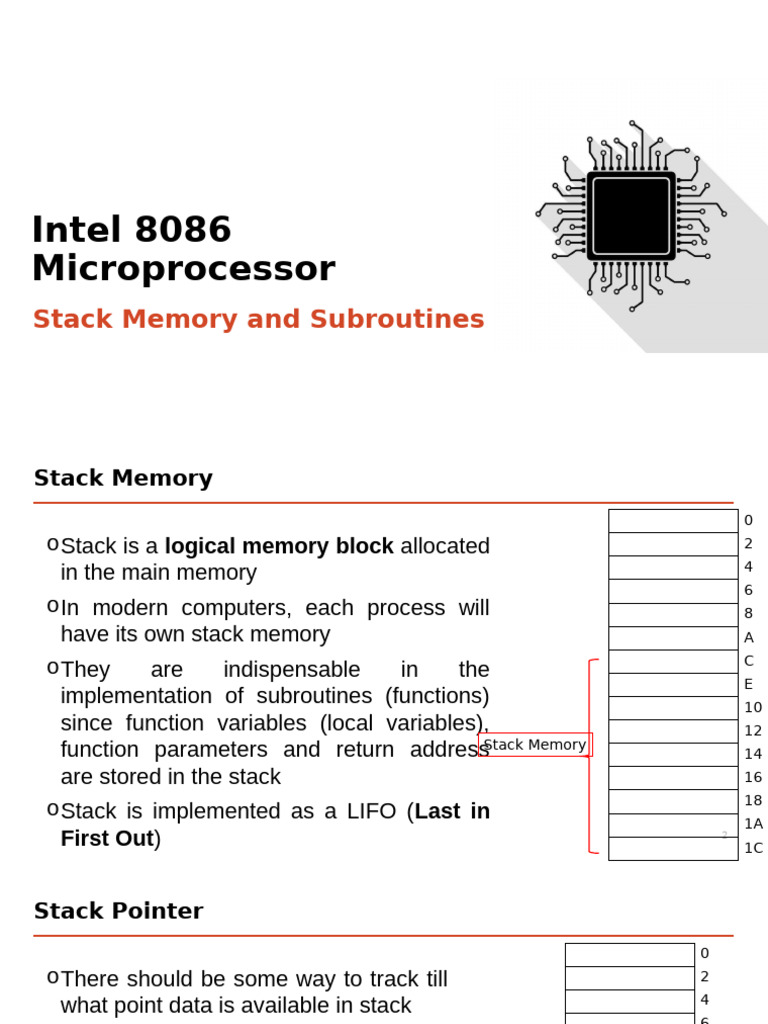 L6 8086 Stack Subroutine | PDF | Computer Engineering | Computer Programming