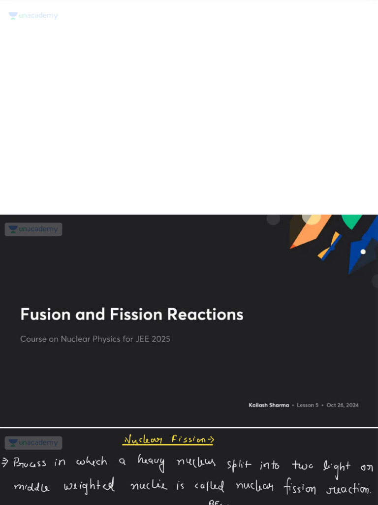 Fusion and Fission Reactions With Anno 1739104559338 | PDF