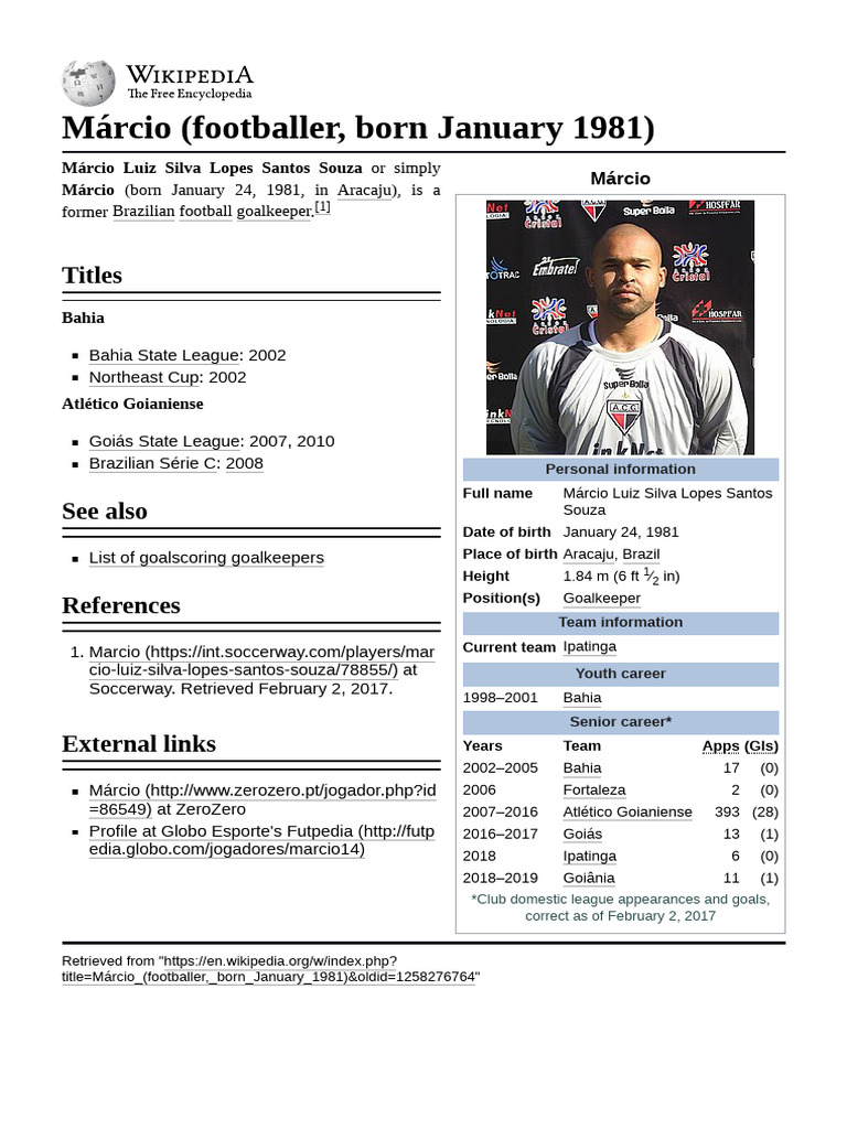 Márcio (Footballer, Born January 1981) | PDF | Association Football ...