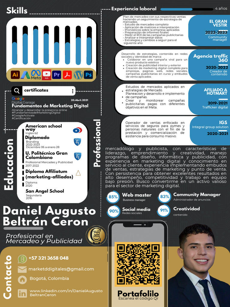 HV Daniel Beltran | PDF | Marketing | Publicidad digital
