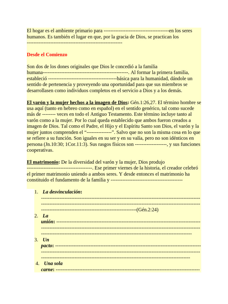 Examen de Conceptos Creencia 23 | PDF | Amor | Matrimonio