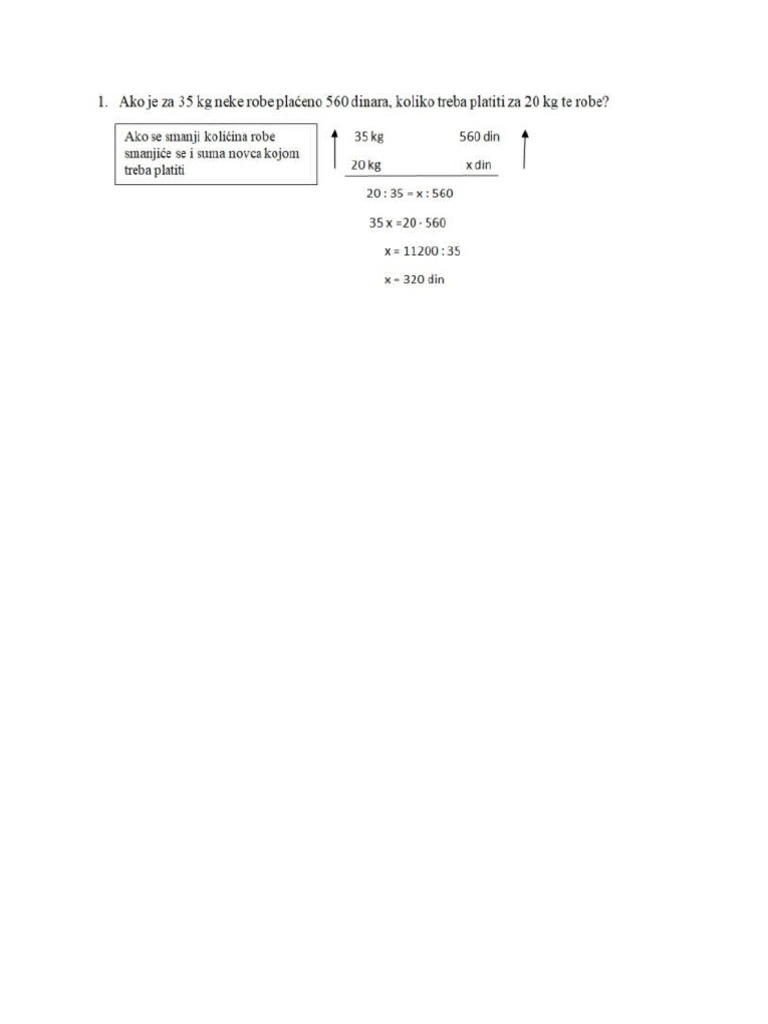 Proporcije Skripta | PDF