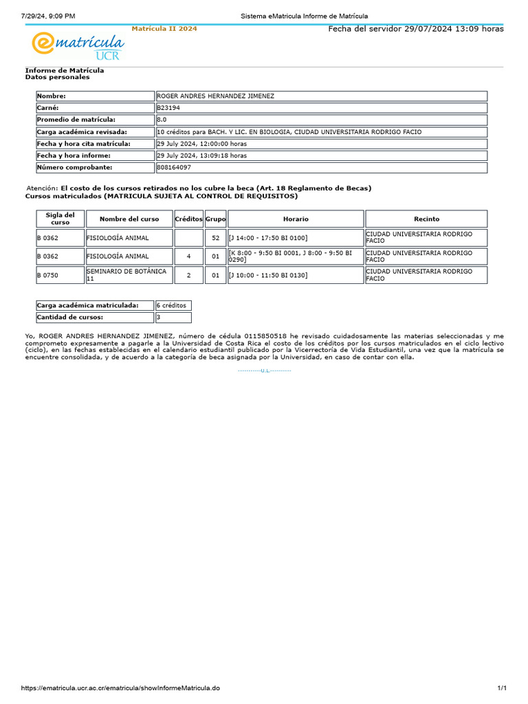Informe Matricula 2C 2024 | PDF