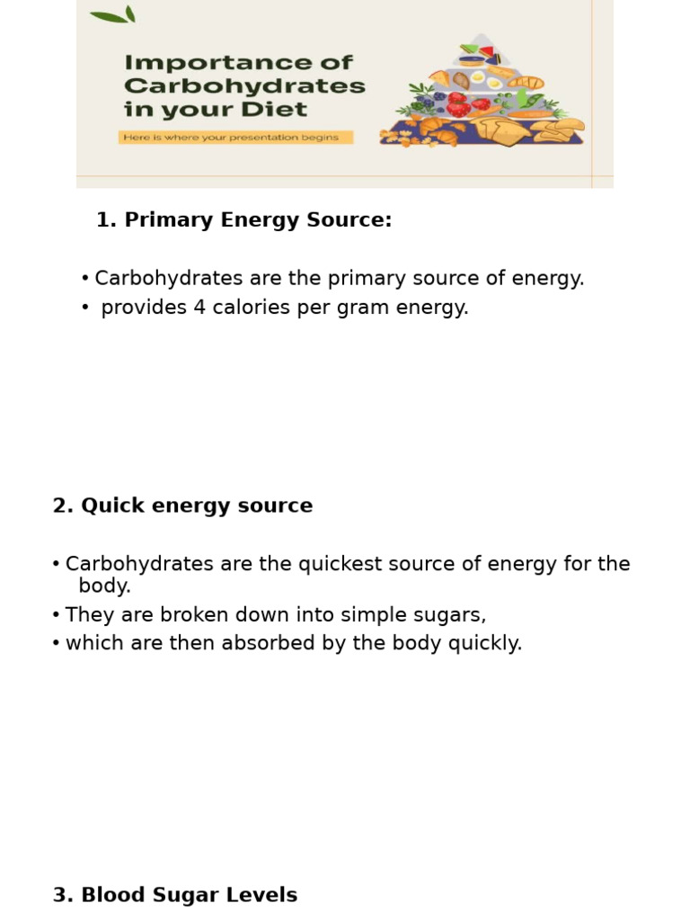 Carbohydrates Importance | PDF