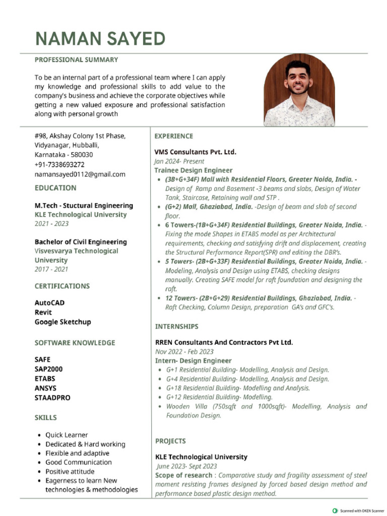 Naman Sayed Resume | PDF