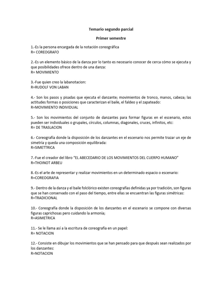 temario segundo parcial 1 | PDF