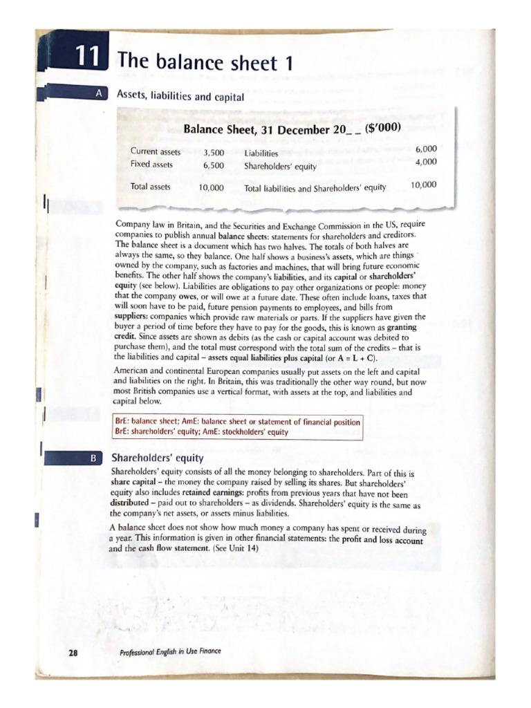 6 The Balance Sheet - Part-1 | PDF