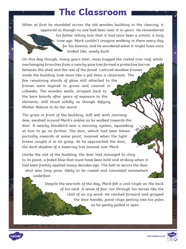 Model Text - Features of Descriptive Scene Setting | PDF