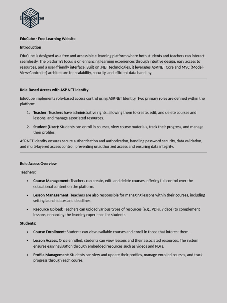 Edu Cube Presentation Word | PDF | Usability | User Interface