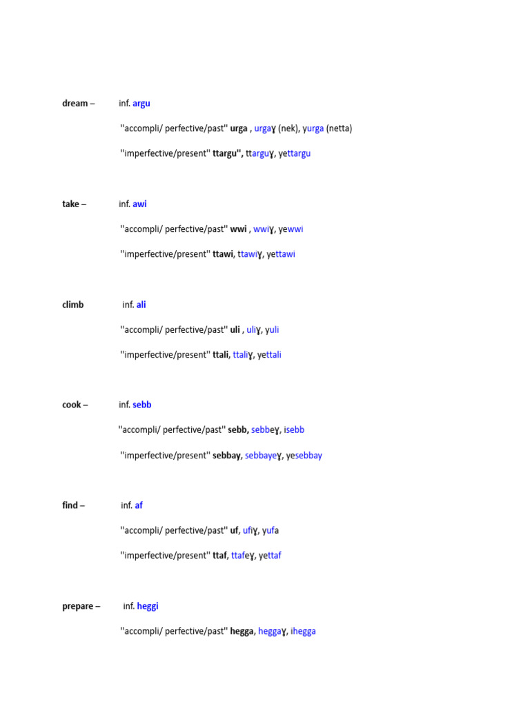 Perfective - Past - Imperfective - Present | PDF | Grammar | Language ...