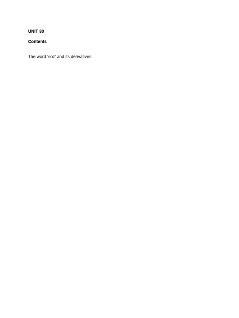 Unit 89 | PDF