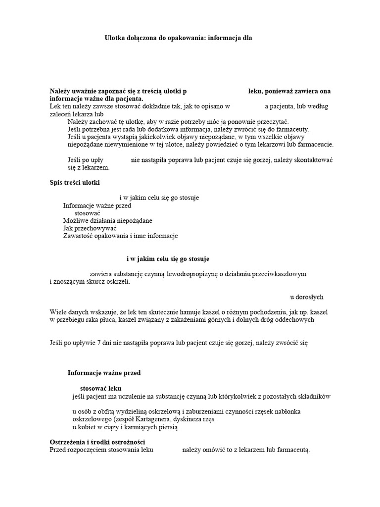 LevoDril Ulotka1 | PDF