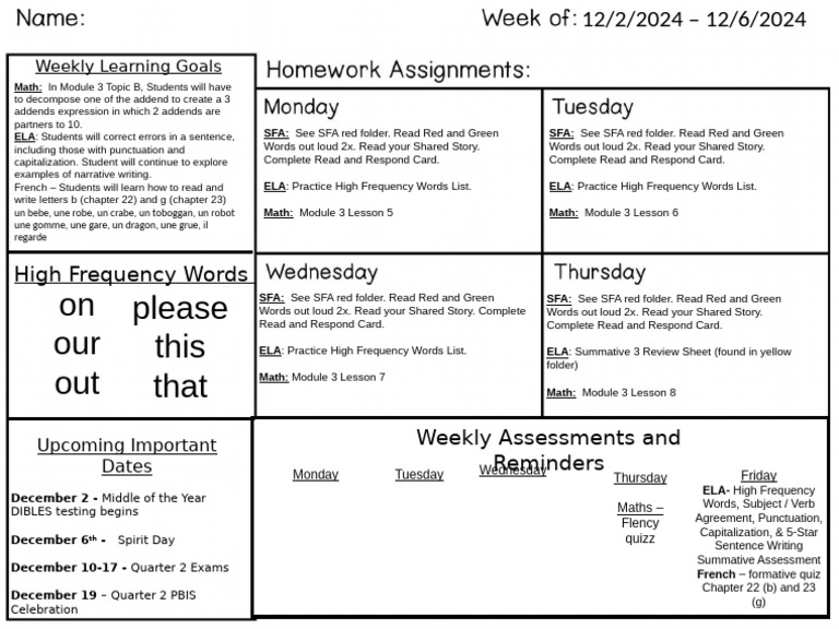 1st Grade Homework Sheet 12-2 | PDF | Linguistics