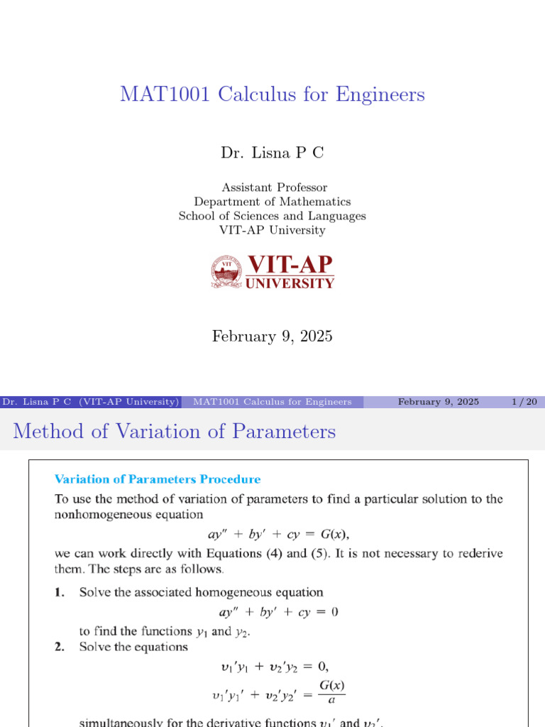 WINSEMFRE2024-25 MAT1002 TH AP2024255000504 2025-02-05 Reference-Material-I | PDF