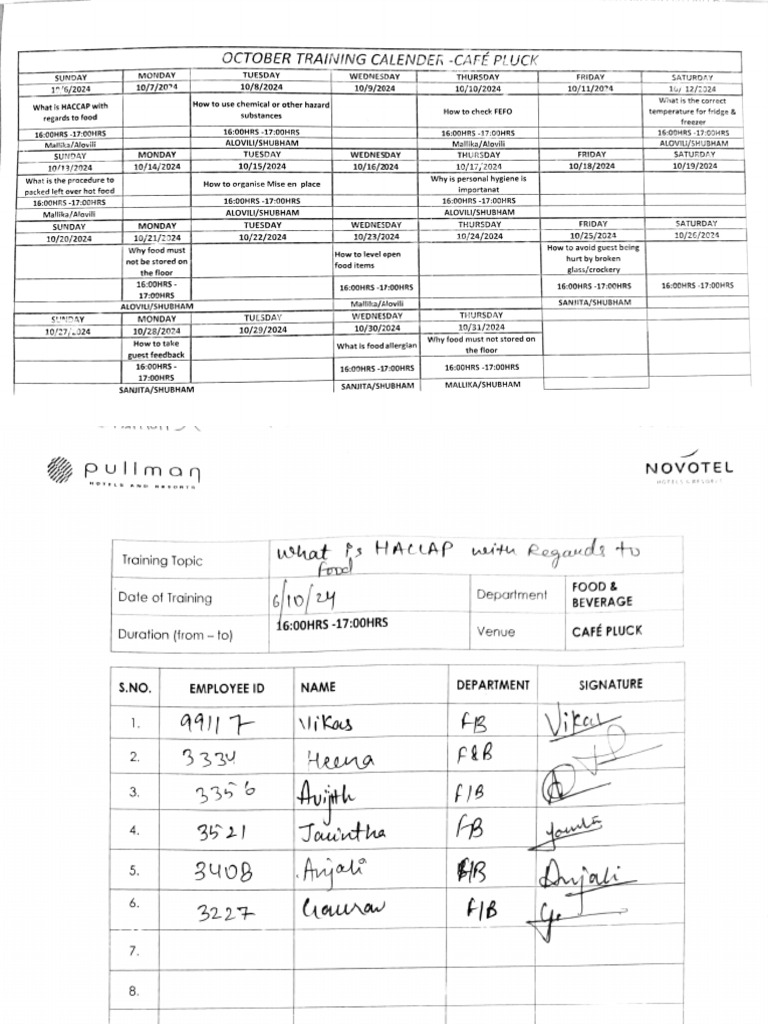 CP Oct Training Sheet, 2024 | PDF
