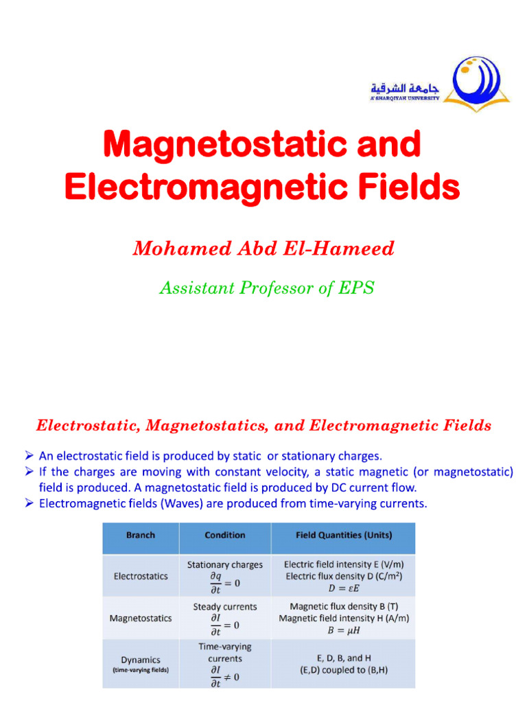 Lecture Emf | PDF