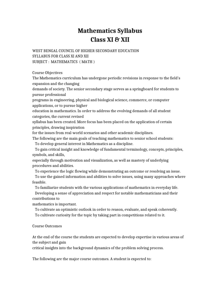 Enhanced_MATH_Syllabus | PDF | Matrix (Mathematics) | Euclidean Vector