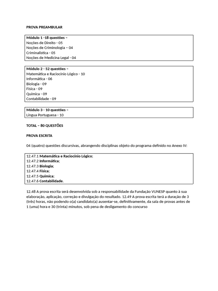 Prova Preambular | PDF