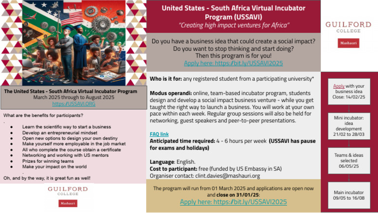 Updated USSAVI'25 Student Invite | PDF