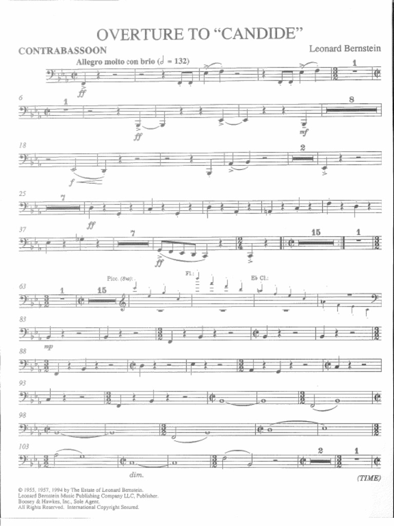 Candide-Contrabassoon | PDF