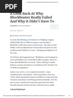 Blockbuster's Downfall: Key Strategic Failures | PDF | Streaming Media ...