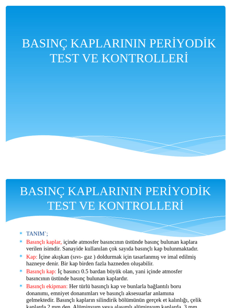 Basinçli Kaplar | PDF