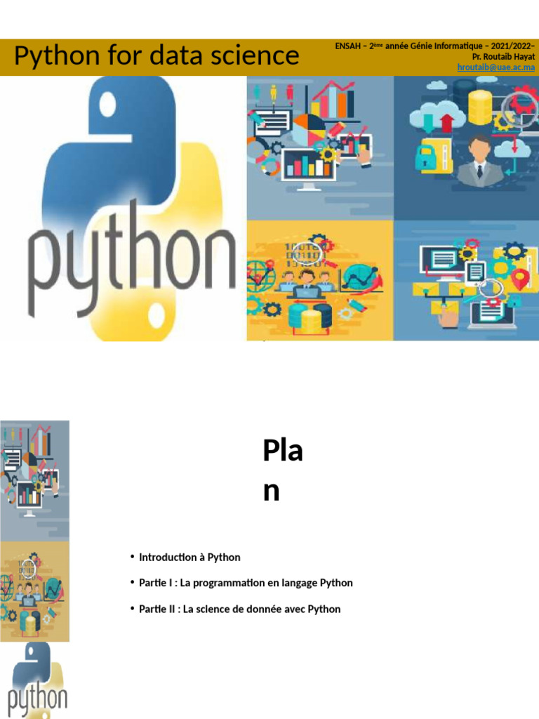 Cours Python - Element I & Element II COMPLET | PDF | Python (Langage de programmation ...