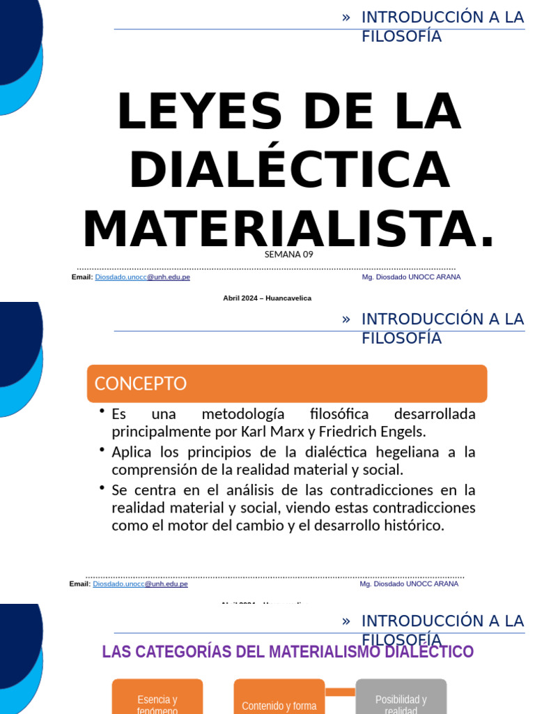 Leyes de la Dialéctica Materialista | PDF | Dialéctico | Karl Marx